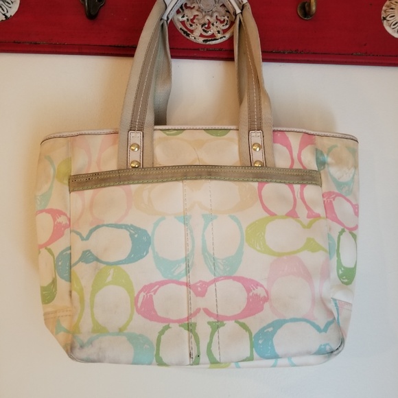 Coach | Bags | Coach Pastel Monogram Bag | Poshmark